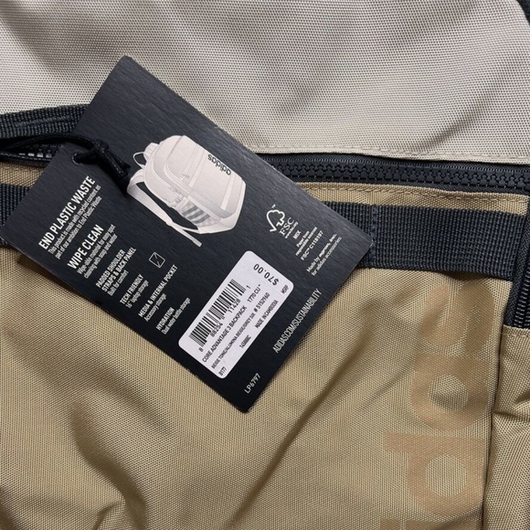 adidas | Bags | Adidas Core Advantage 3 Backpack Beige Black Grey W ...